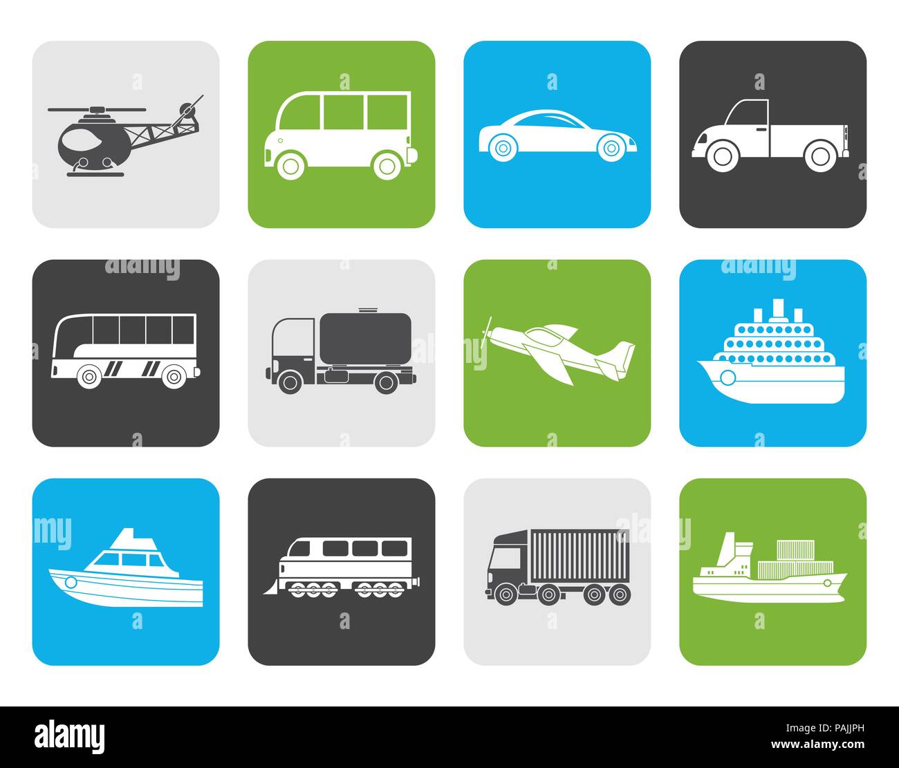Transportation icons hi-res stock photography and images - Alamy
