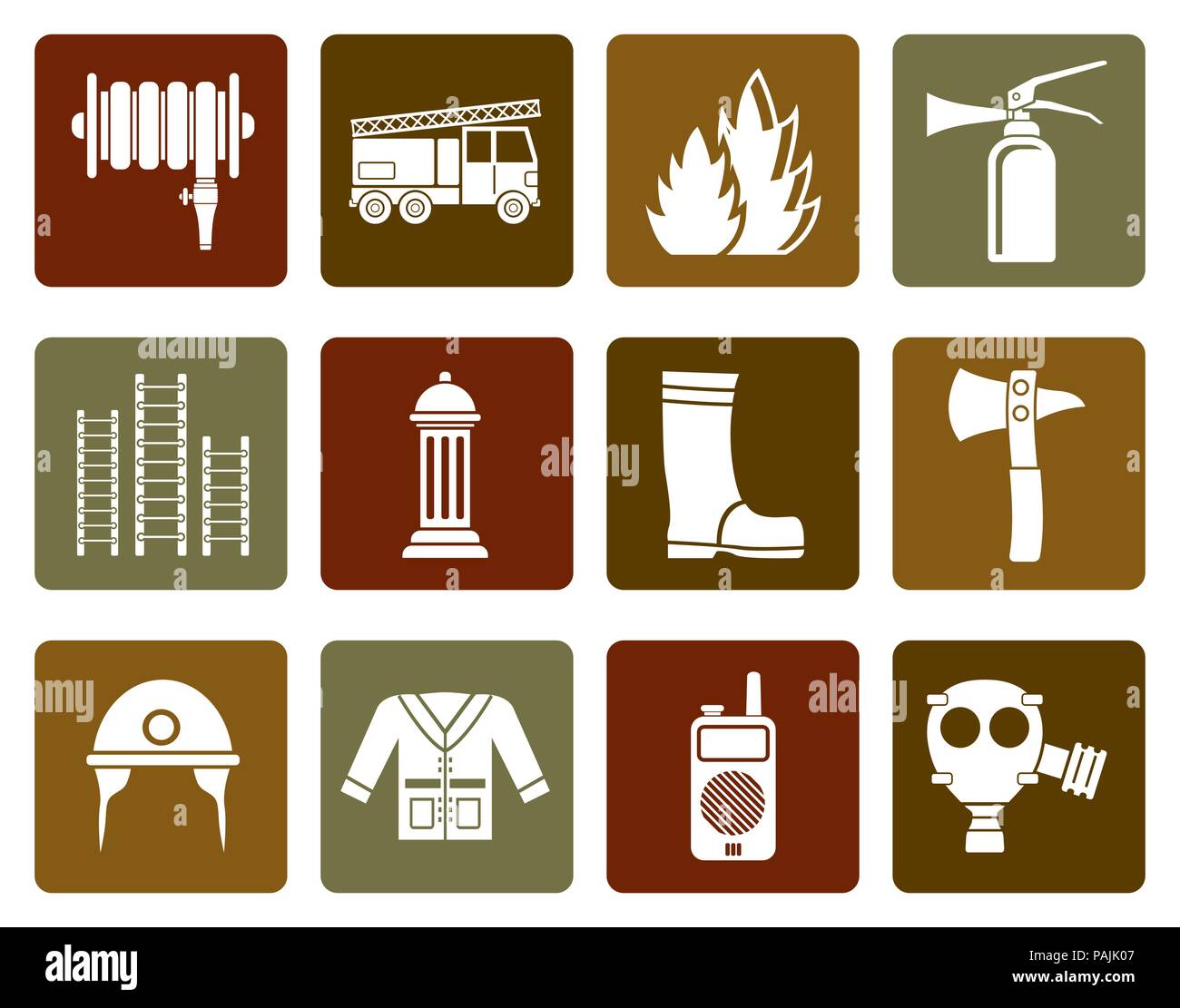 Fire brigade ladder truck Stock Vector Images - Alamy