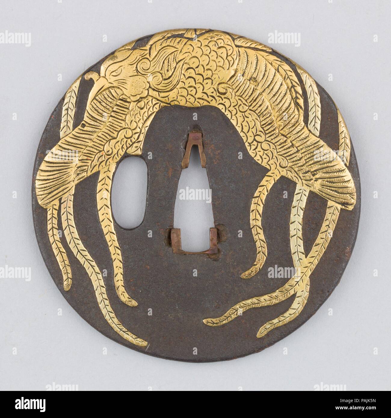 Sword Guard (Tsuba). Culture: Japanese. Dimensions: Diam. 3 1/8 in. (7. ...