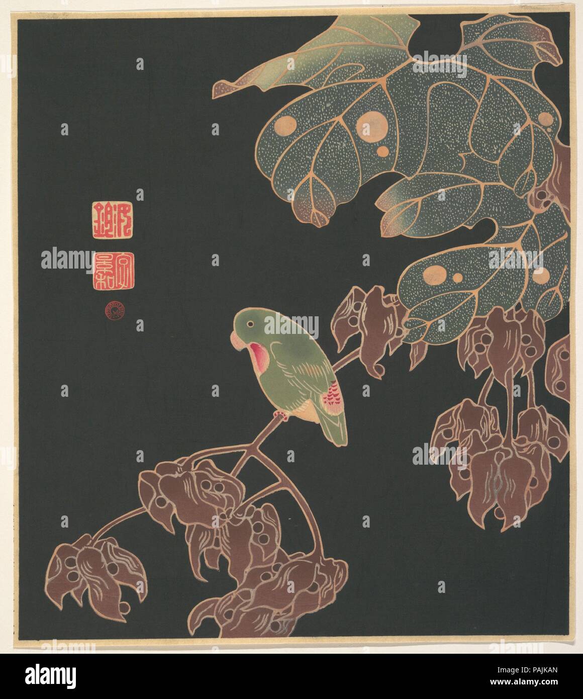 The Paroquet. Artist: Ito Jakuchu (Japanese, 1716-1800). Culture: Japan ...