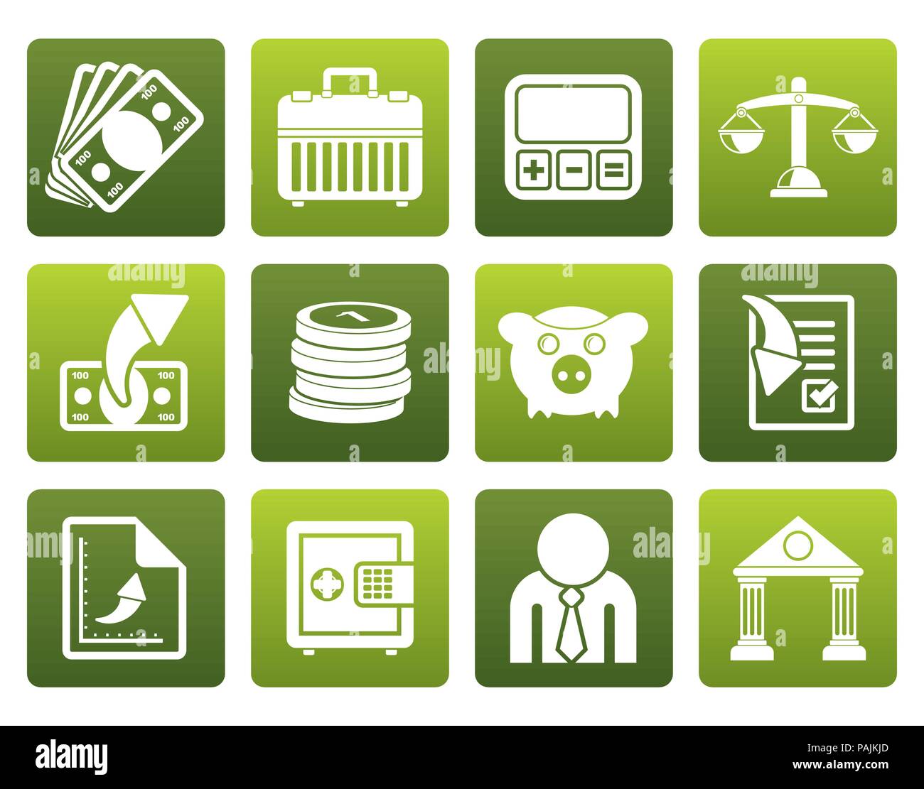 Flat Financial Icons