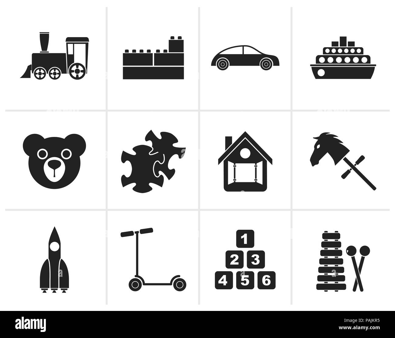 Black plastic block car Black and White Stock Photos & Images - Alamy