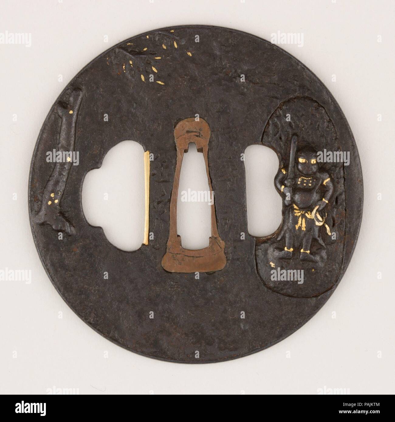 Sword Guard (Tsuba). Culture: Japanese. Dimensions: Diam. 2 7/8 in. (7. ...