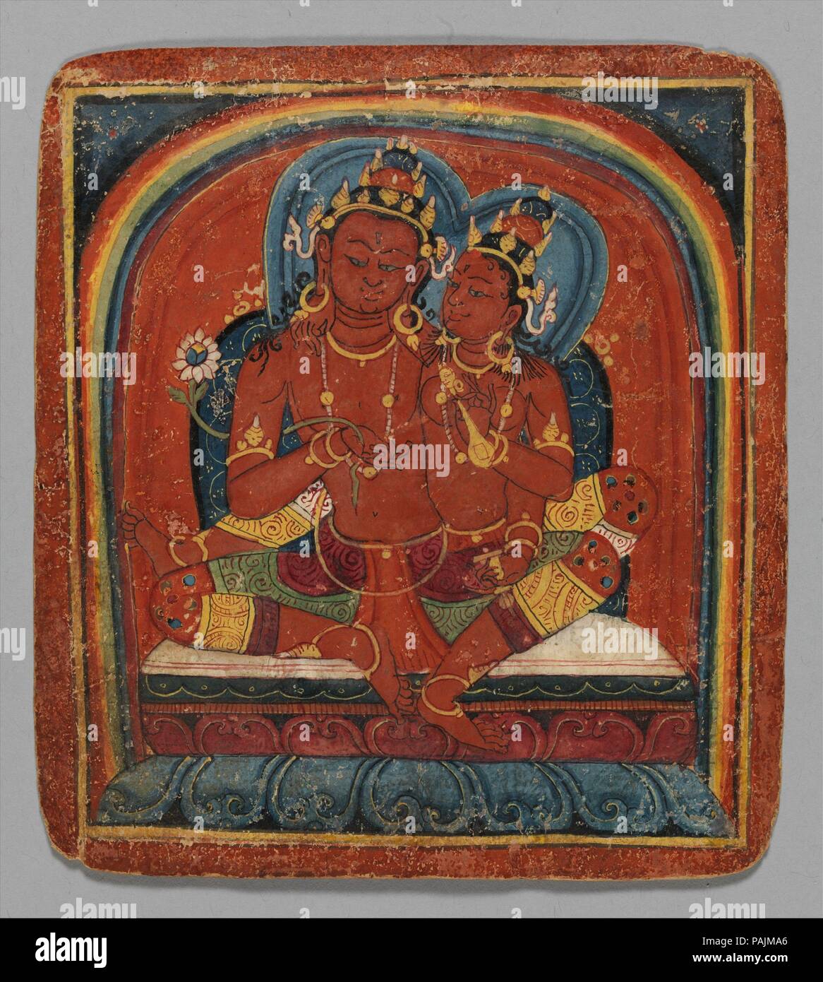Initiation Card (Tsakalis): Chenresi (Avalokiteshvara). Culture: Tibet ...