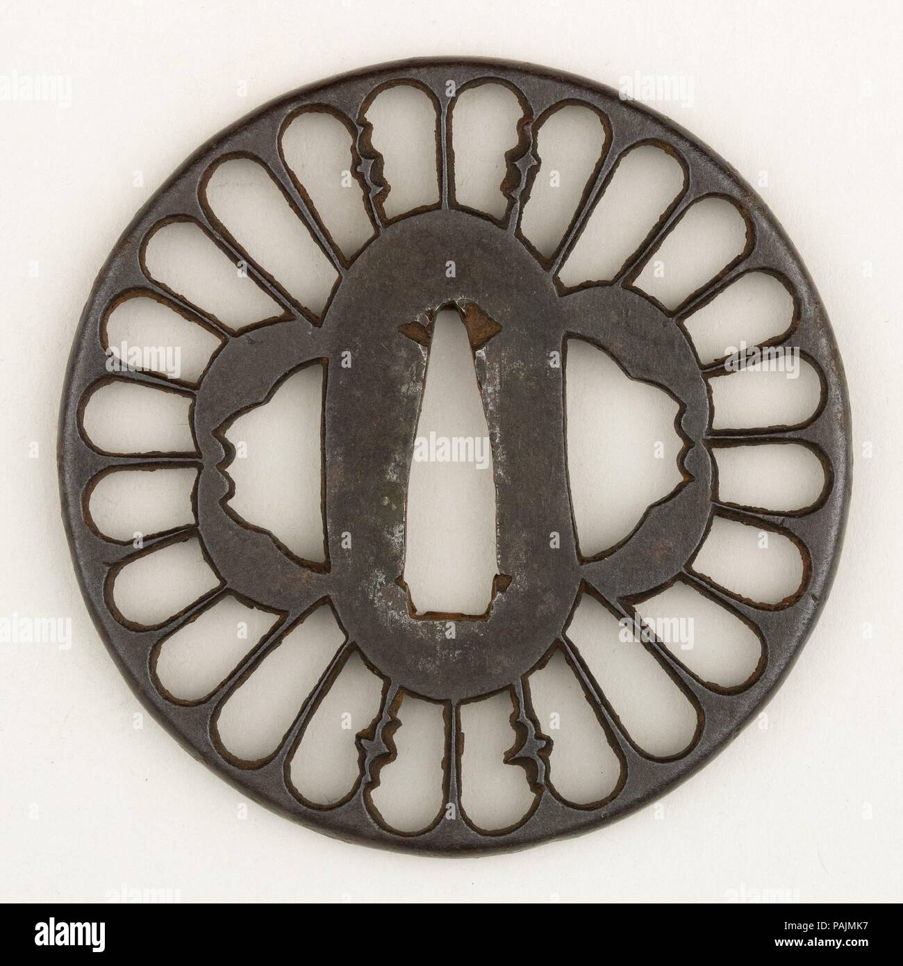 Sword Guard (Tsuba). Culture: Japanese. Dimensions: Diam. 2 3/4 in. (7 ...