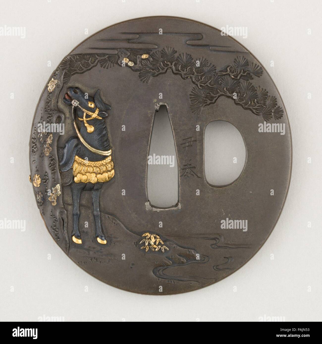 Sword Guard (Tsuba). Culture: Japanese. Dimensions: H. 2 3/4 in. (7 cm ...