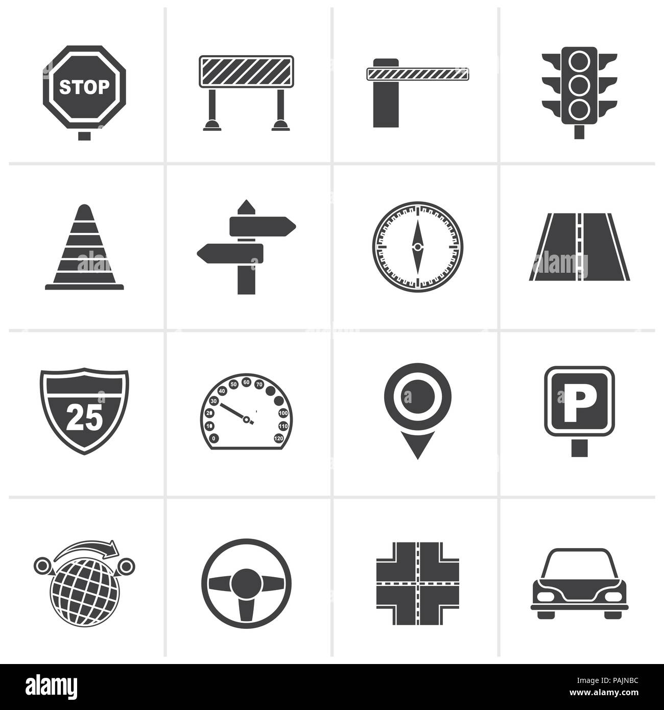 Traffic light junction vector vectors hi-res stock photography and ...