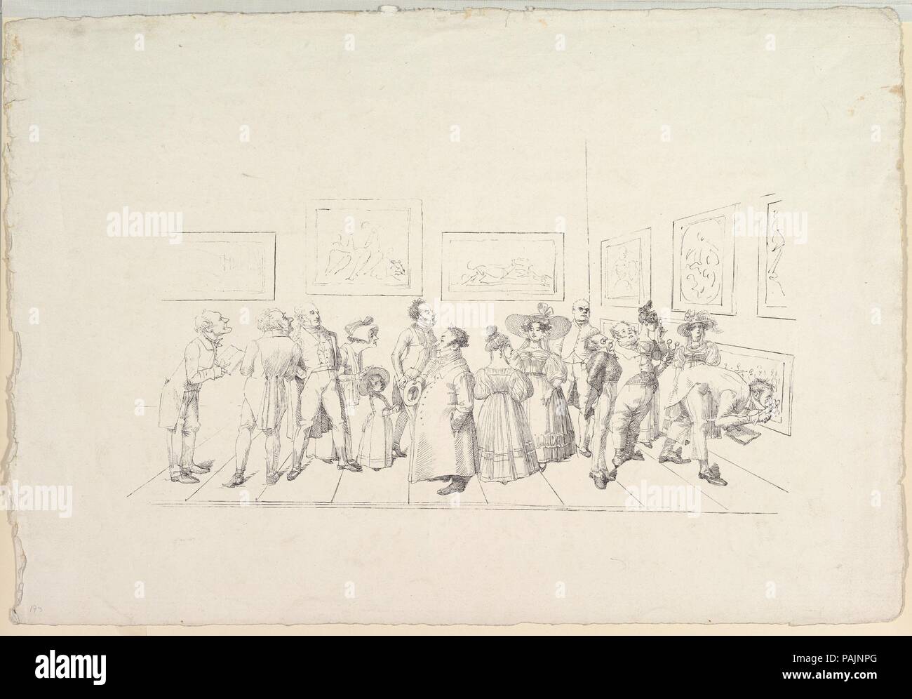The Public at an Exhibition. Artist: Johann Gottfried Schadow (German ...