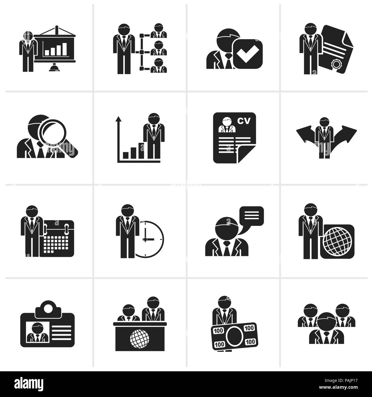 Black human resource business Stock Vector Images - Alamy