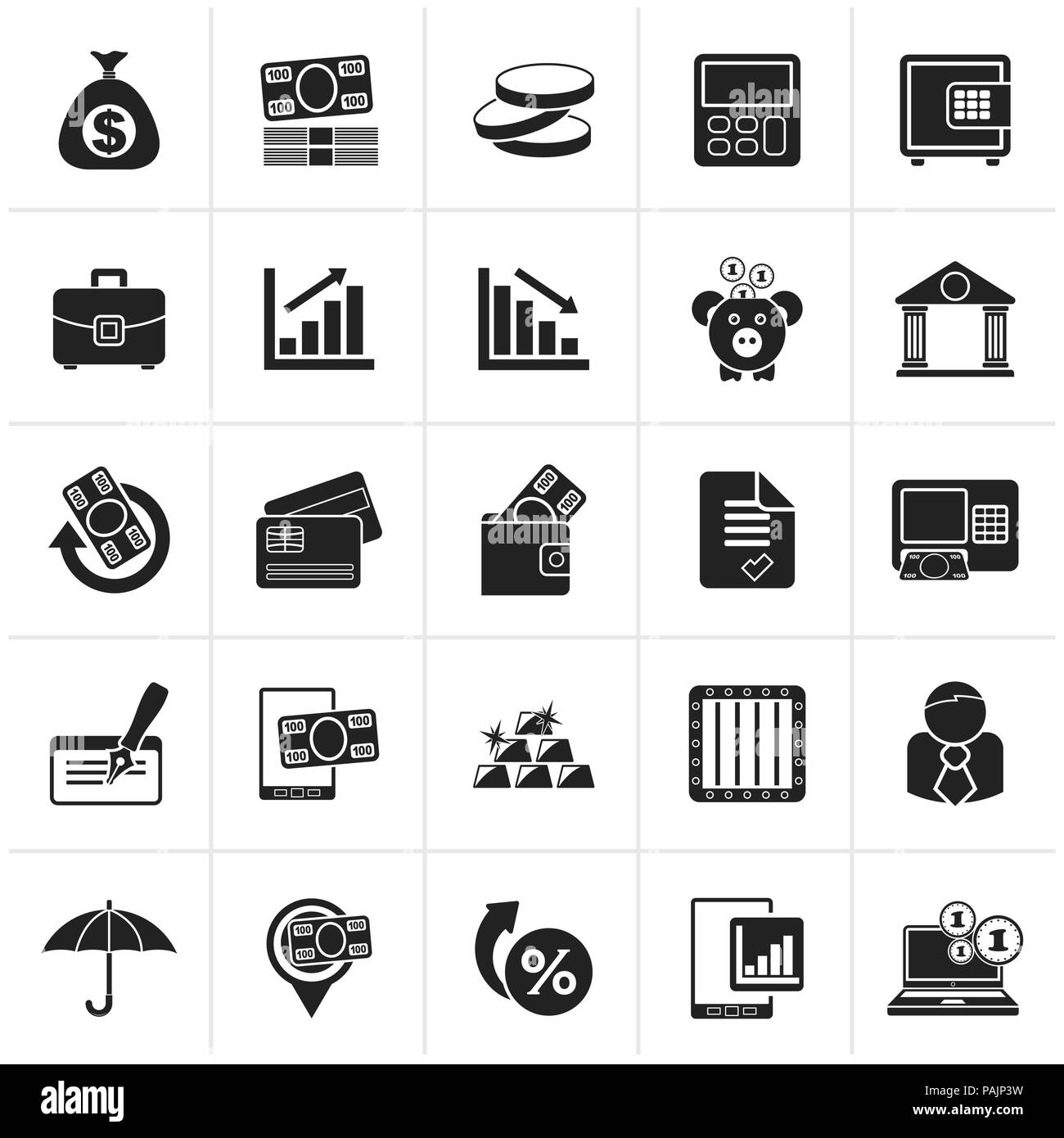 Bank location icon Black and White Stock Photos & Images - Alamy