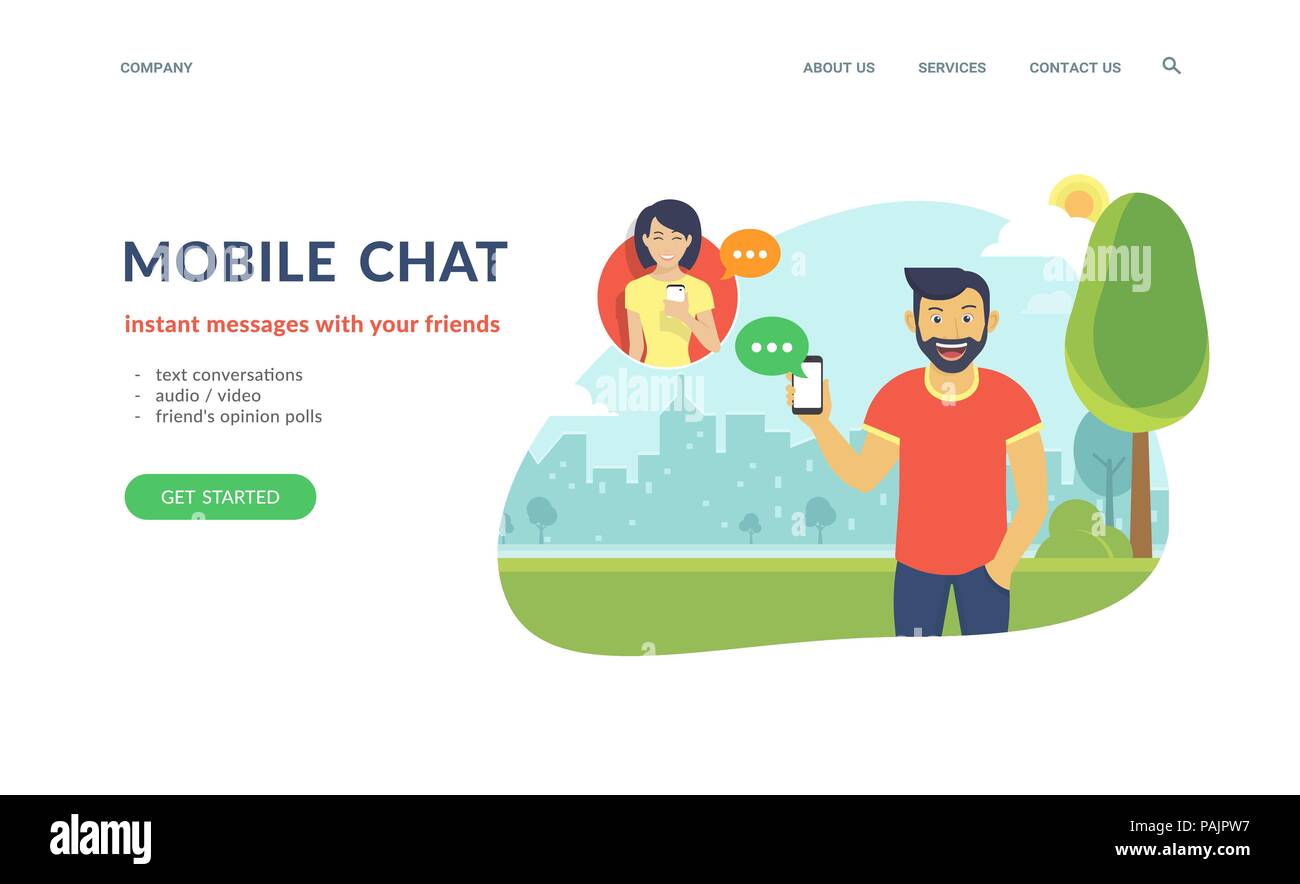 Messenger happy Cut Out Stock Images & Pictures - Alamy