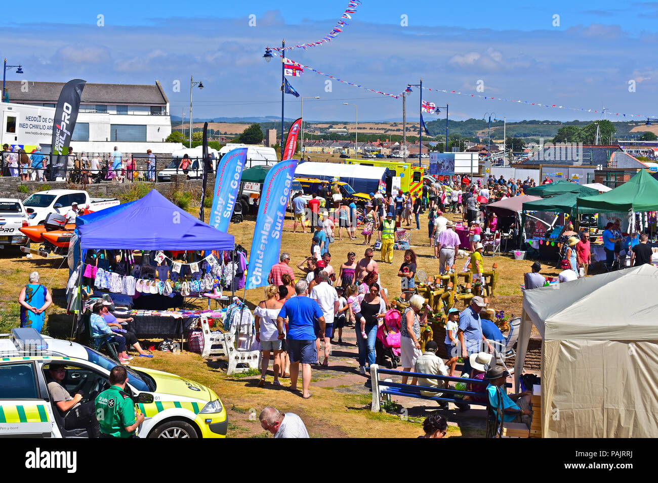 RNLI Fun Day at Porthcawl, South Wales on Sunday 22nd July 2018 Stock ...
