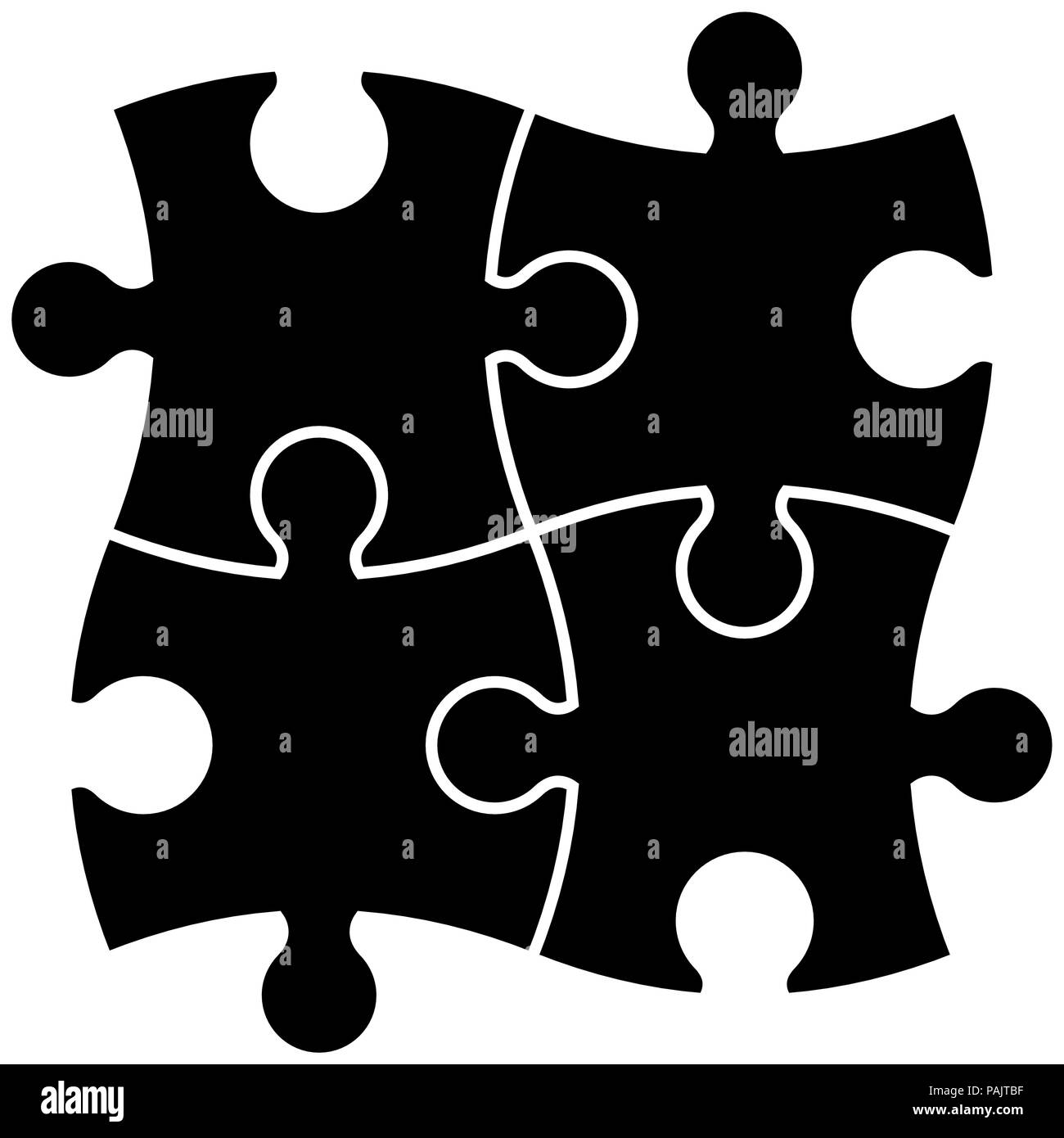 Set of puzzle pieces Stock Vector Image & Art - Alamy