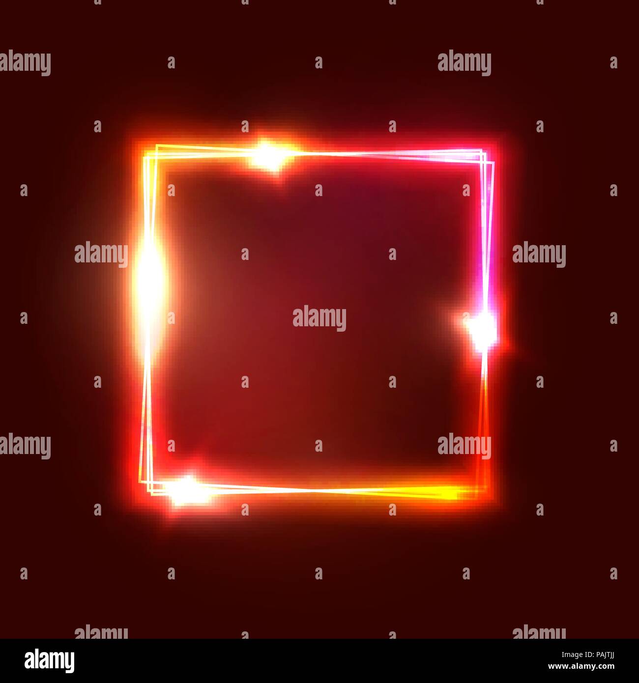 Hud frame glowing neon light hi-res stock photography and images - Alamy