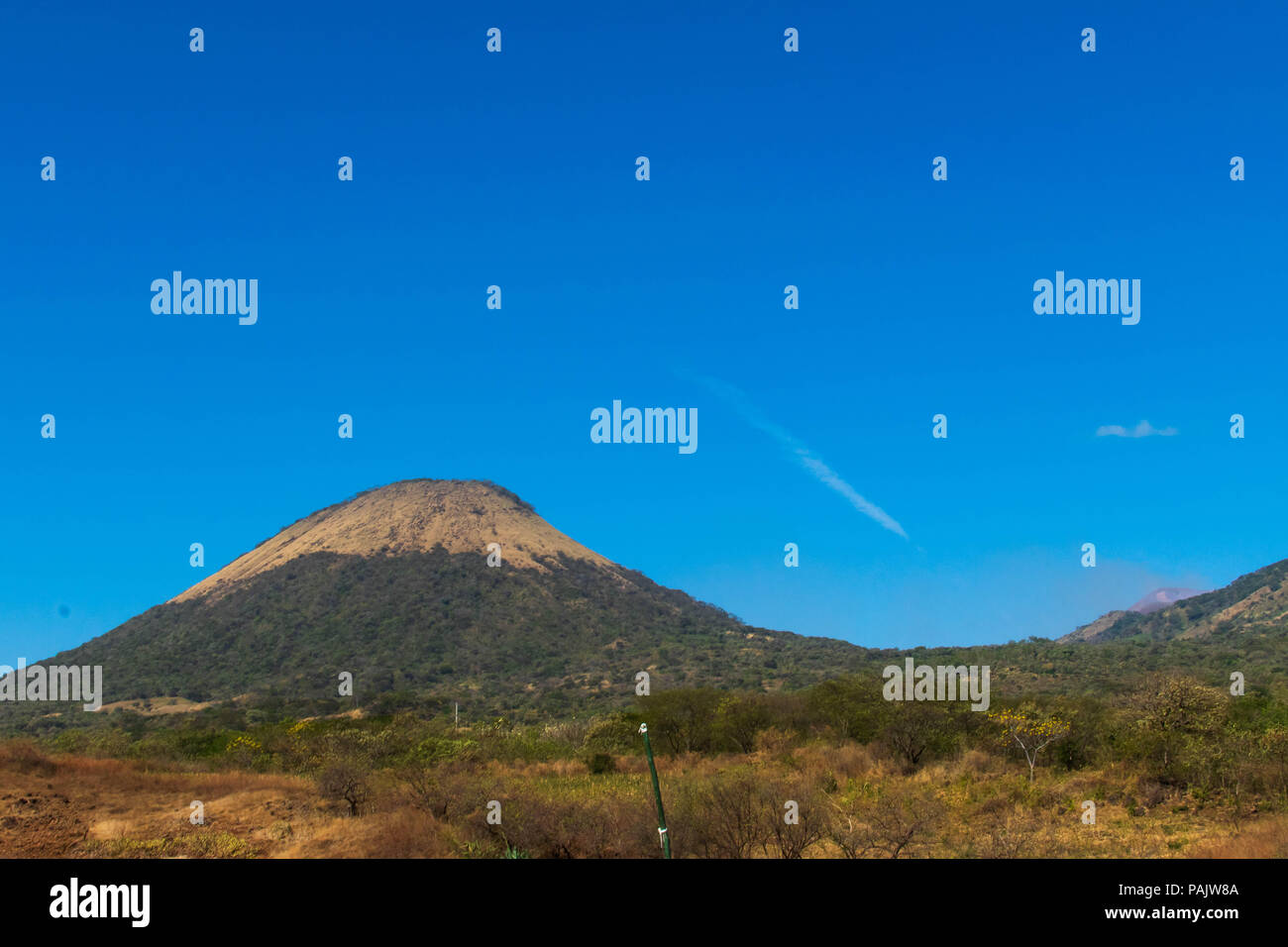 A small volcano in Volcan Telica National Park, Nicaragua Stock Photo ...