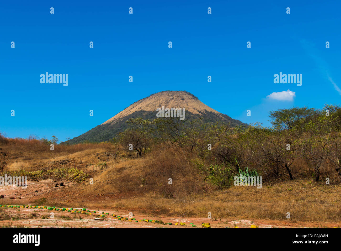 A small volcano in Volcan Telica National Park, Nicaragua Stock Photo ...