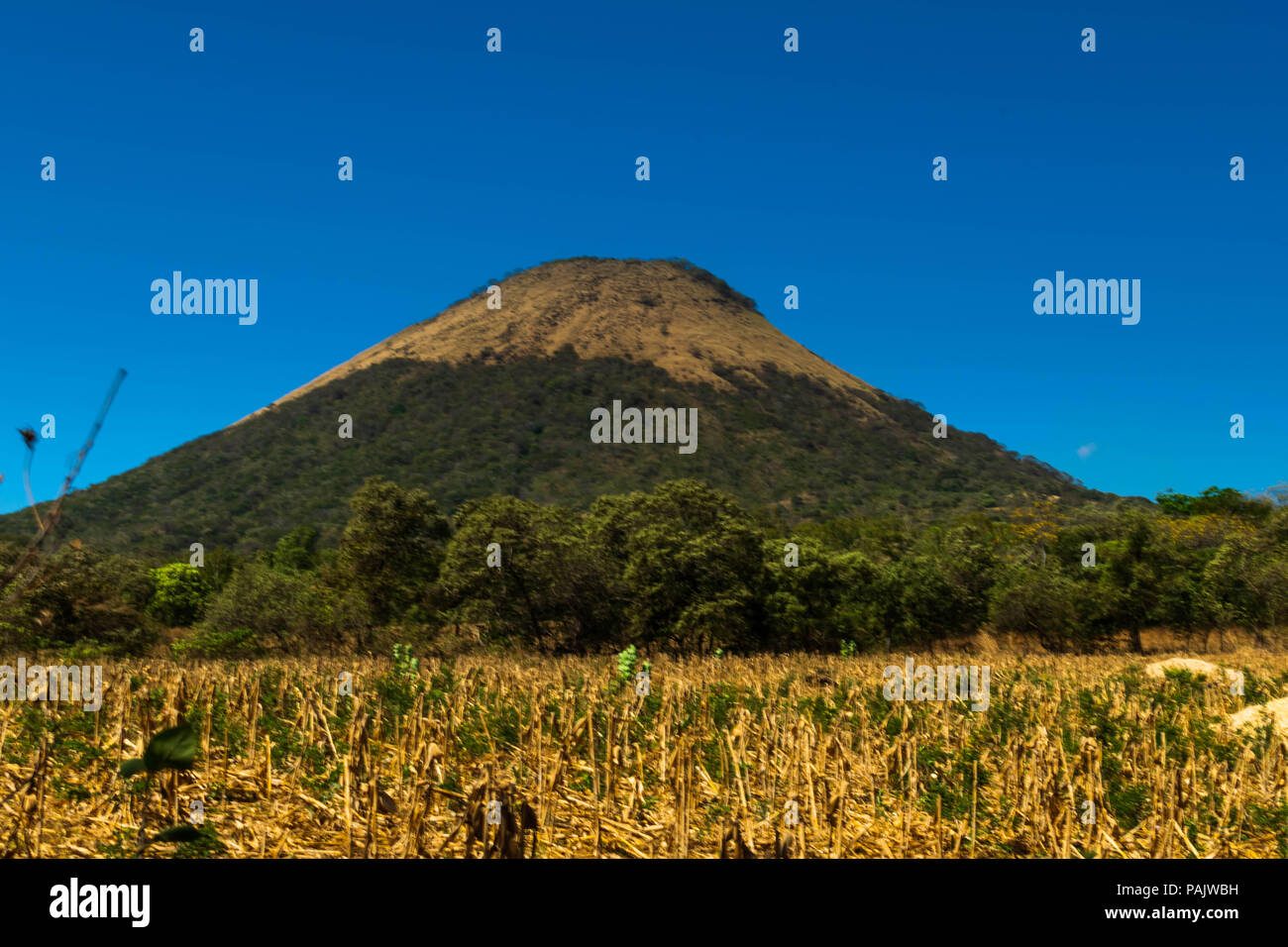 A small volcano in Volcan Telica National Park, Nicaragua Stock Photo ...