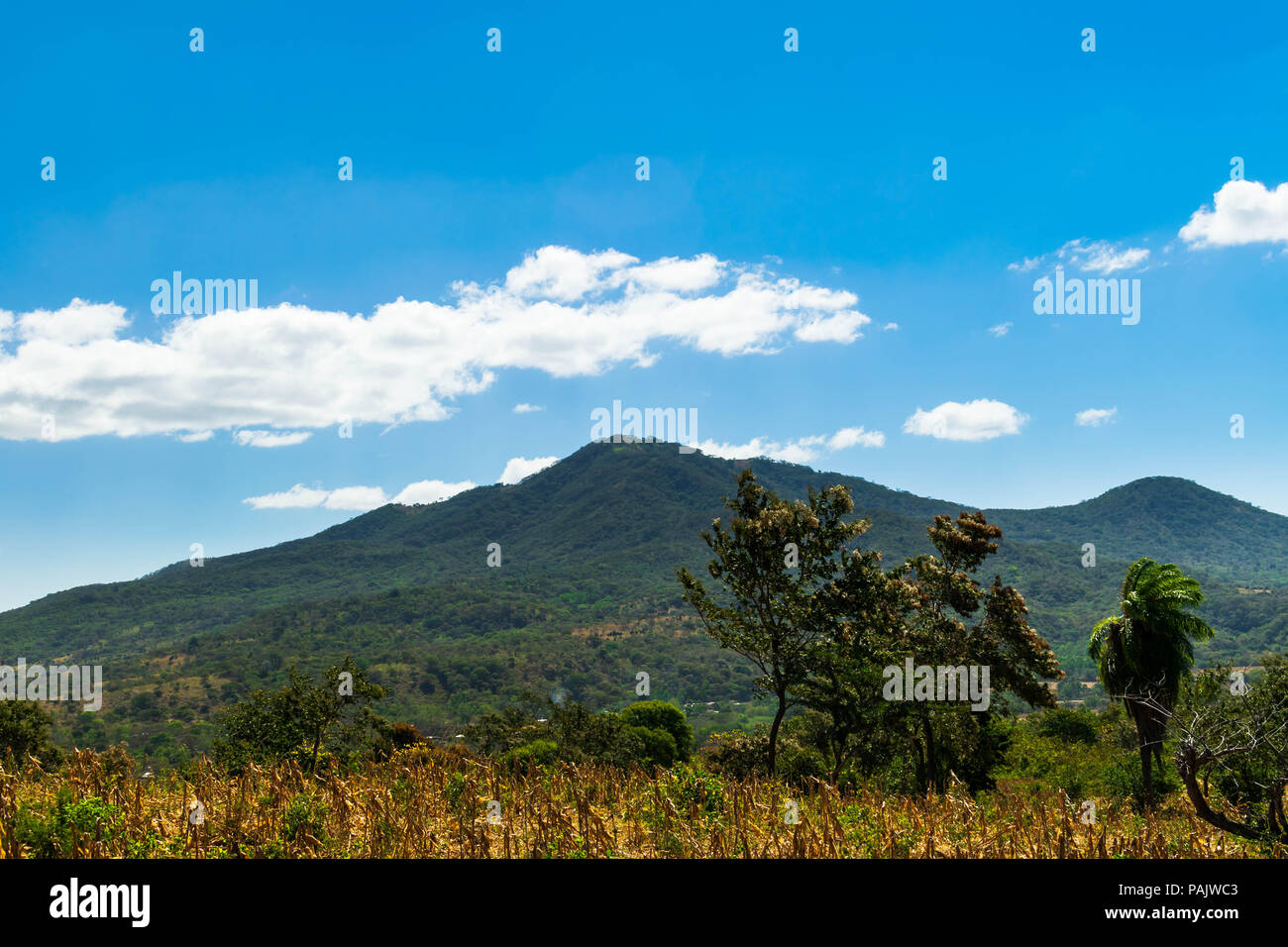 A small volcano in Volcan Telica National Park, Nicaragua Stock Photo ...