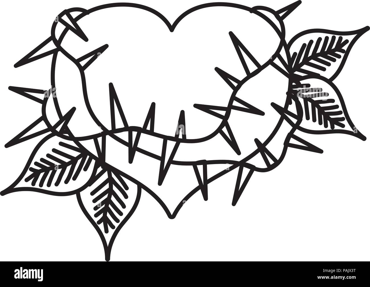 Drawings Of Hearts With Thorns