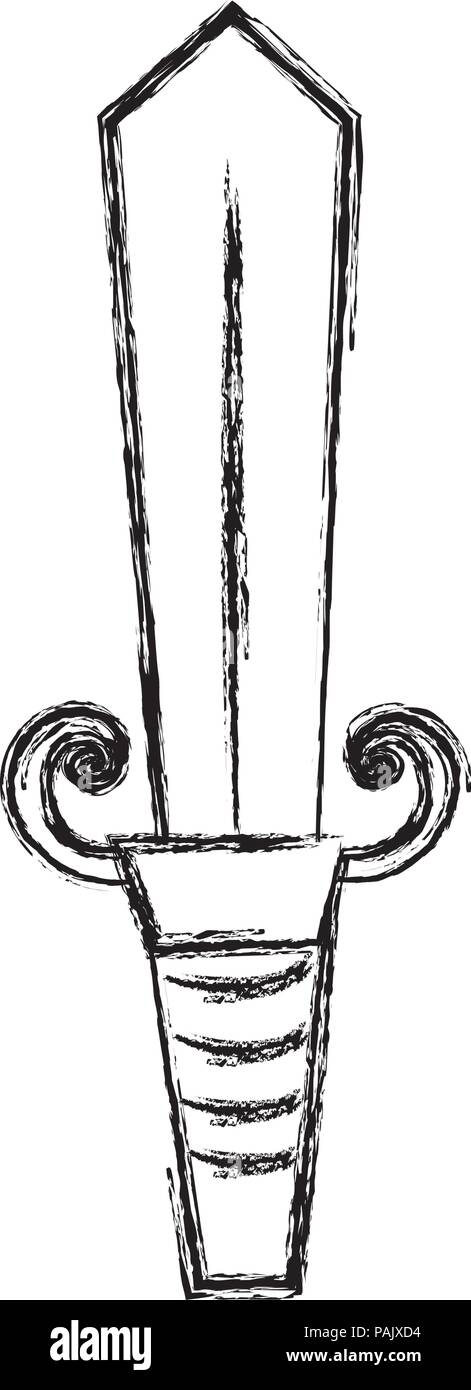 grunge metal blade weapon medieval object Stock Vector Image & Art - Alamy