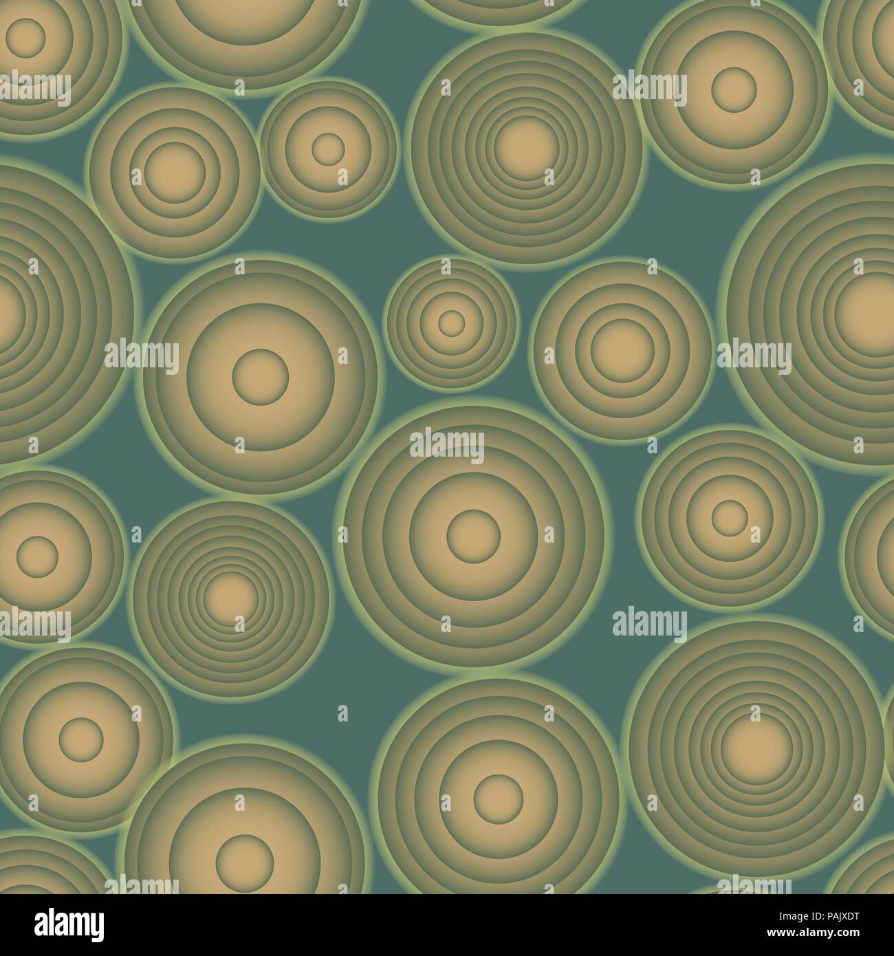 Seamless vector gradient rounds green pattern Stock Vector Image & Art ...