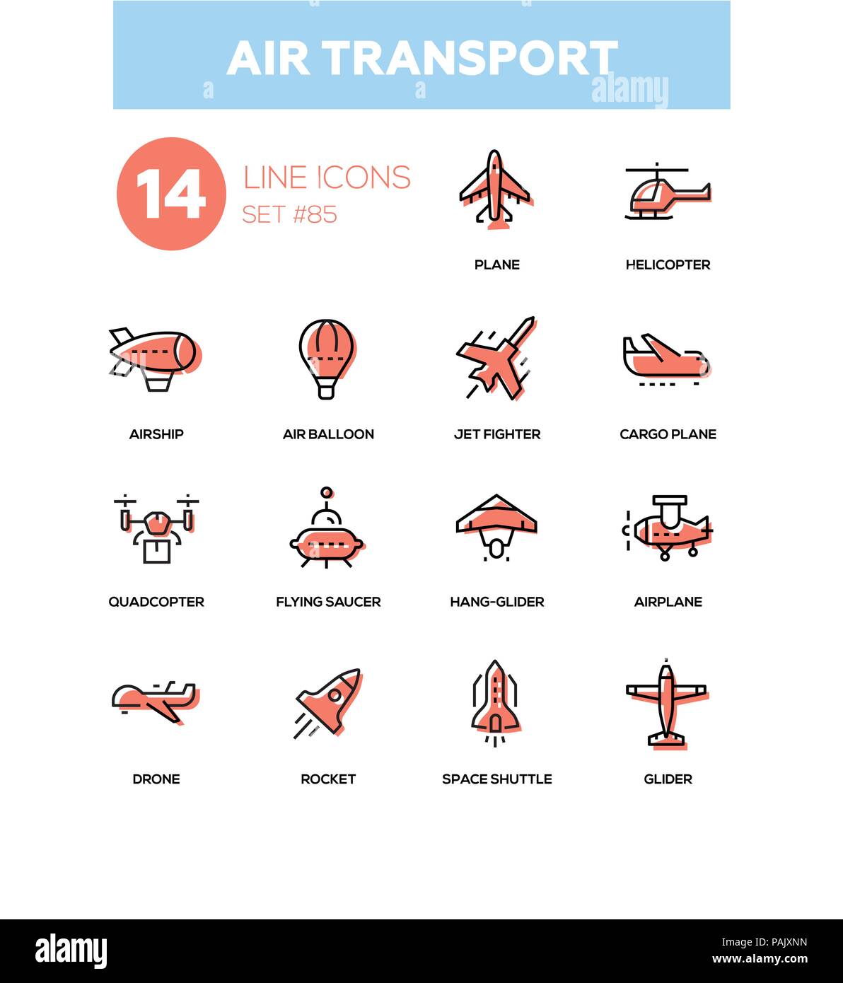 Hot air balloon hang glider Stock Vector Images - Alamy