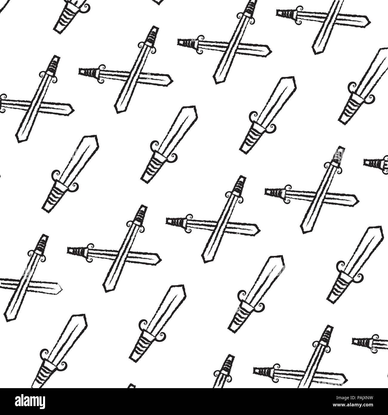 grunge swords medieval weapon design background Stock Vector Image ...