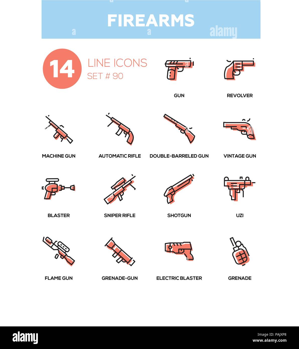 Firearms symbol hi-res stock photography and images - Alamy