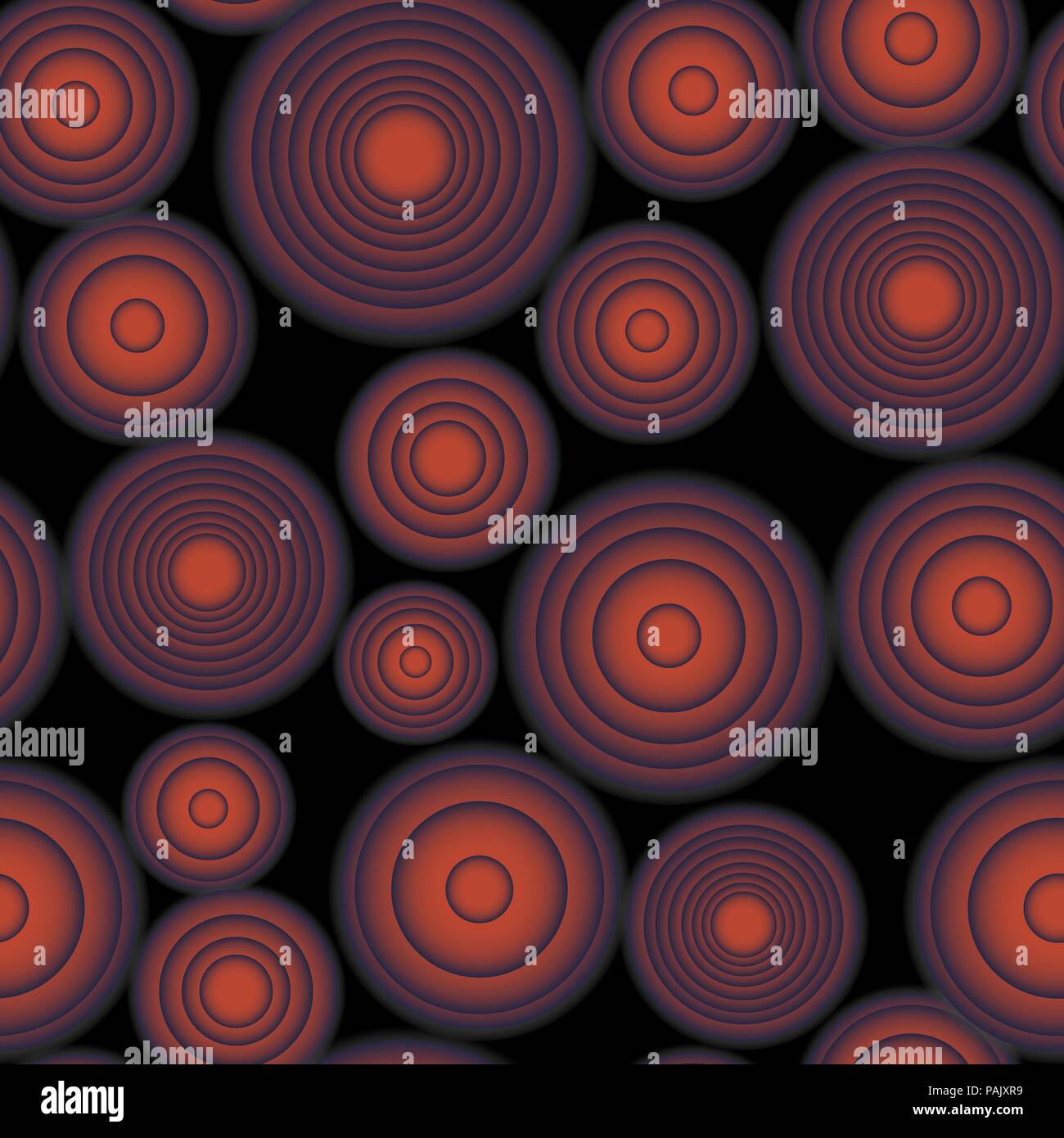 Seamless vector gradient rounds red pattern Stock Vector Image & Art ...