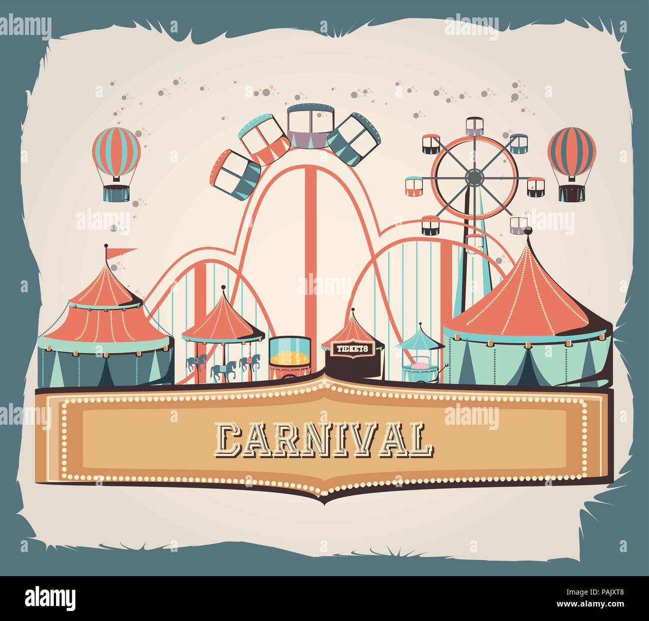 carnival set collection icons vector illustration design Stock Vector ...