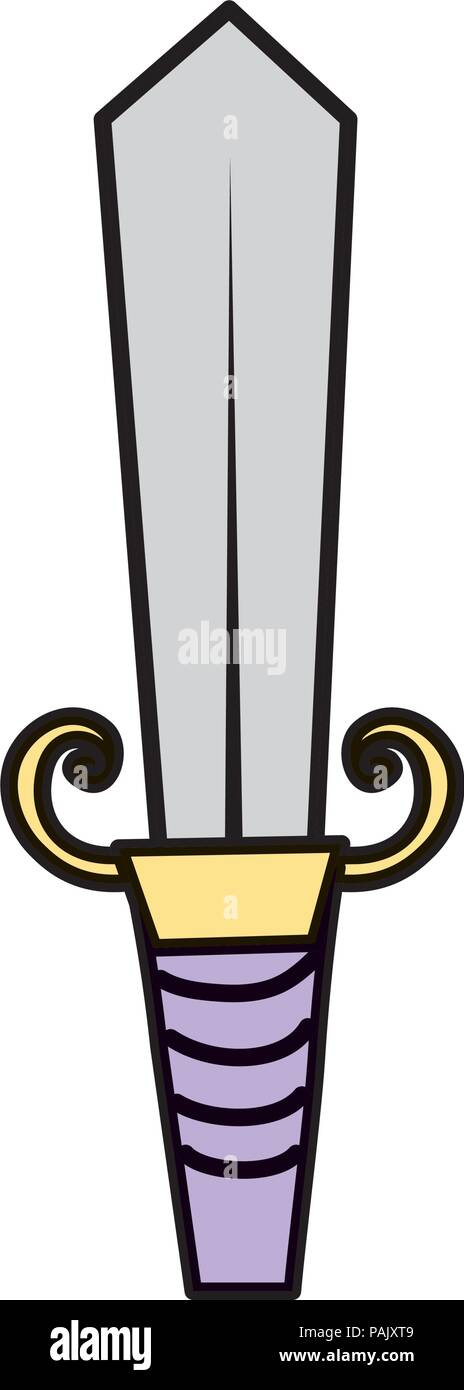 color metal blade weapon medieval object Stock Vector Image & Art - Alamy
