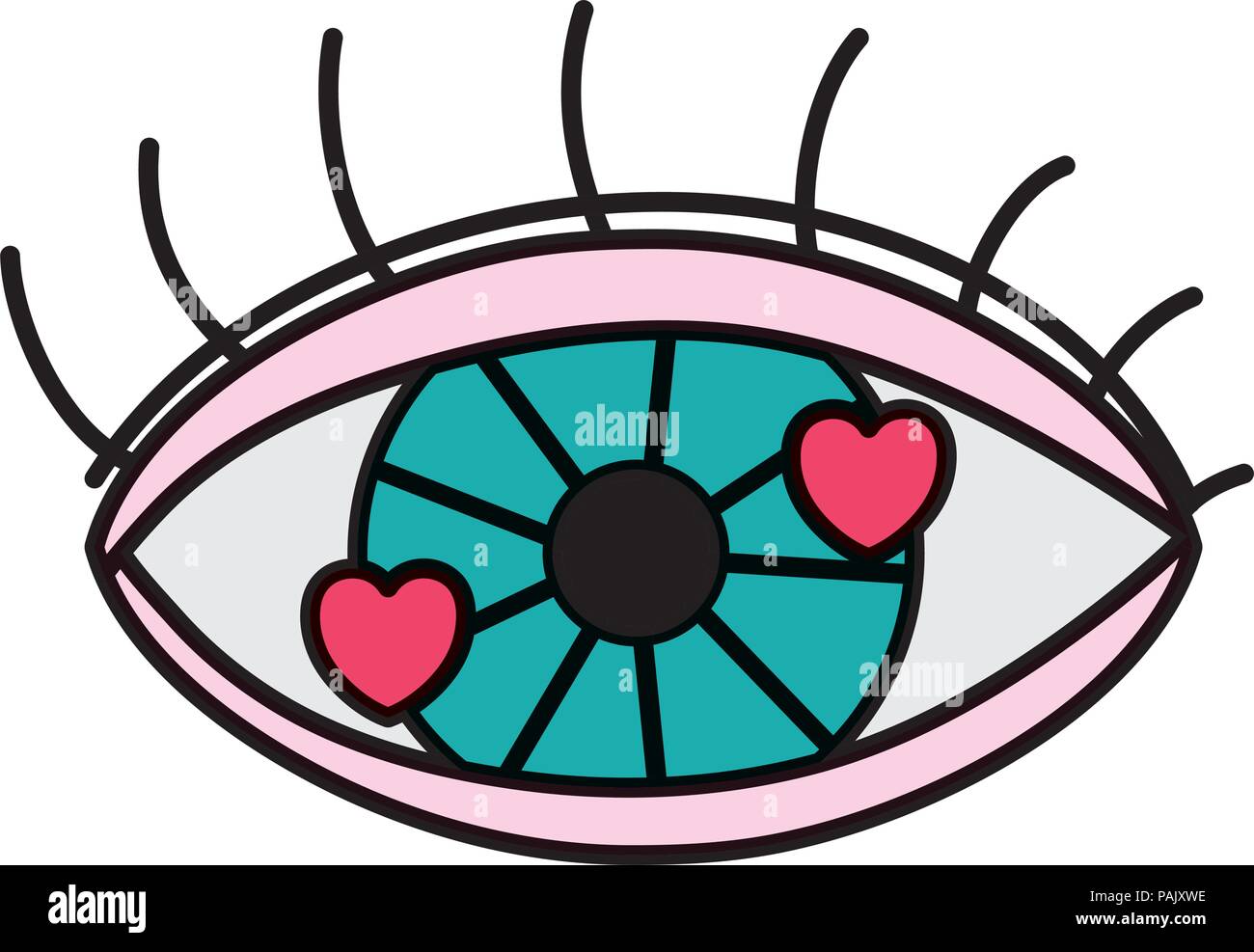 color eye lovestruck romantic human feelings Stock Vector Image & Art ...