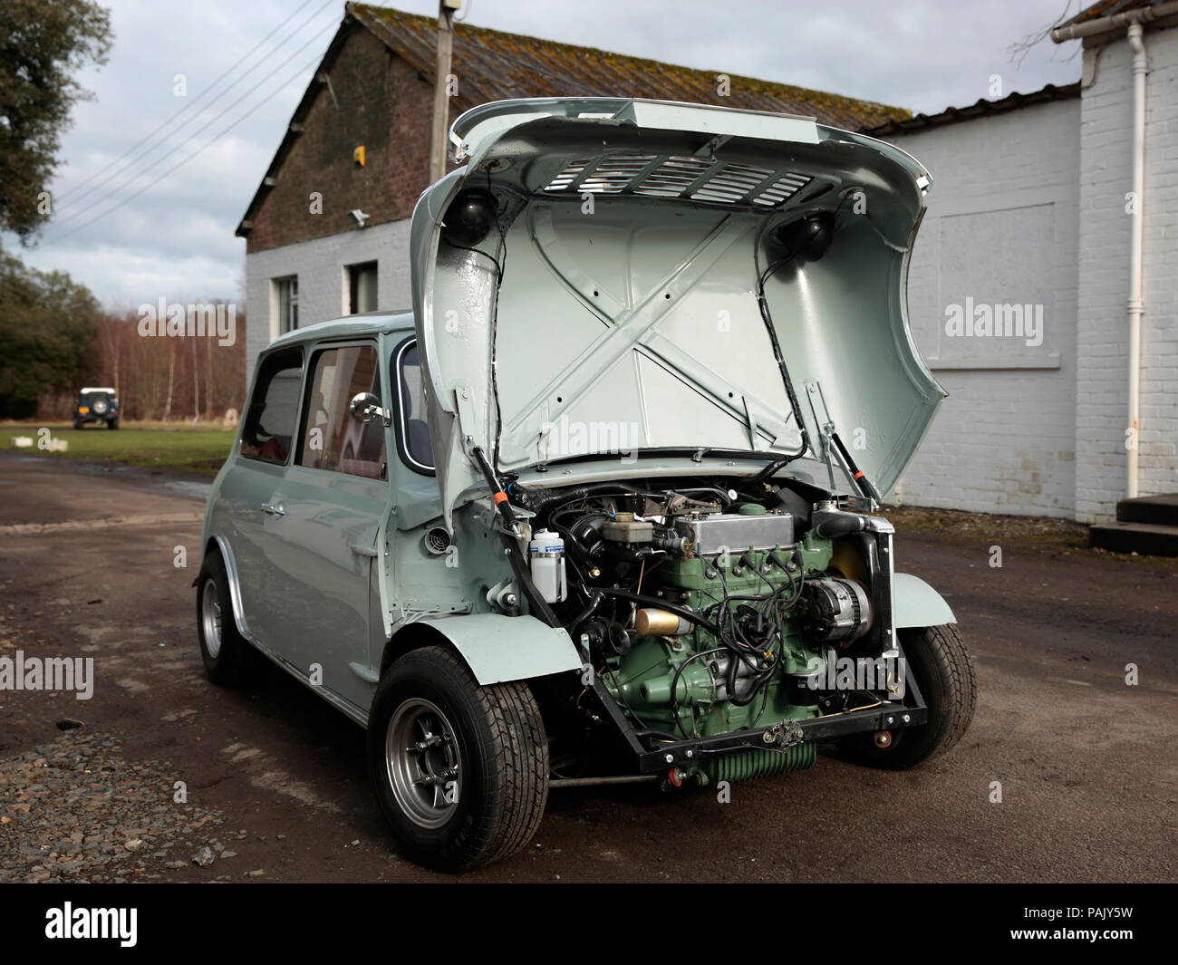 Newly restored Mini classic car Stock Photo - Alamy