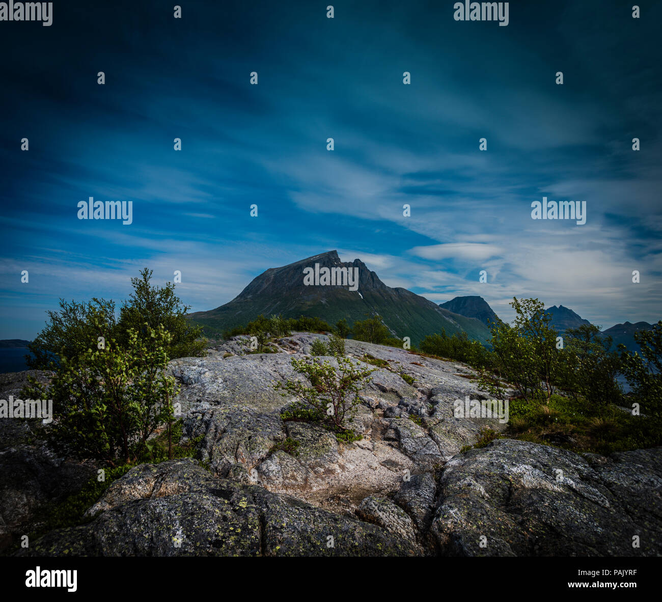 Landscape on the Norwegian scenic coastal drive, Norway Stock Photo - Alamy