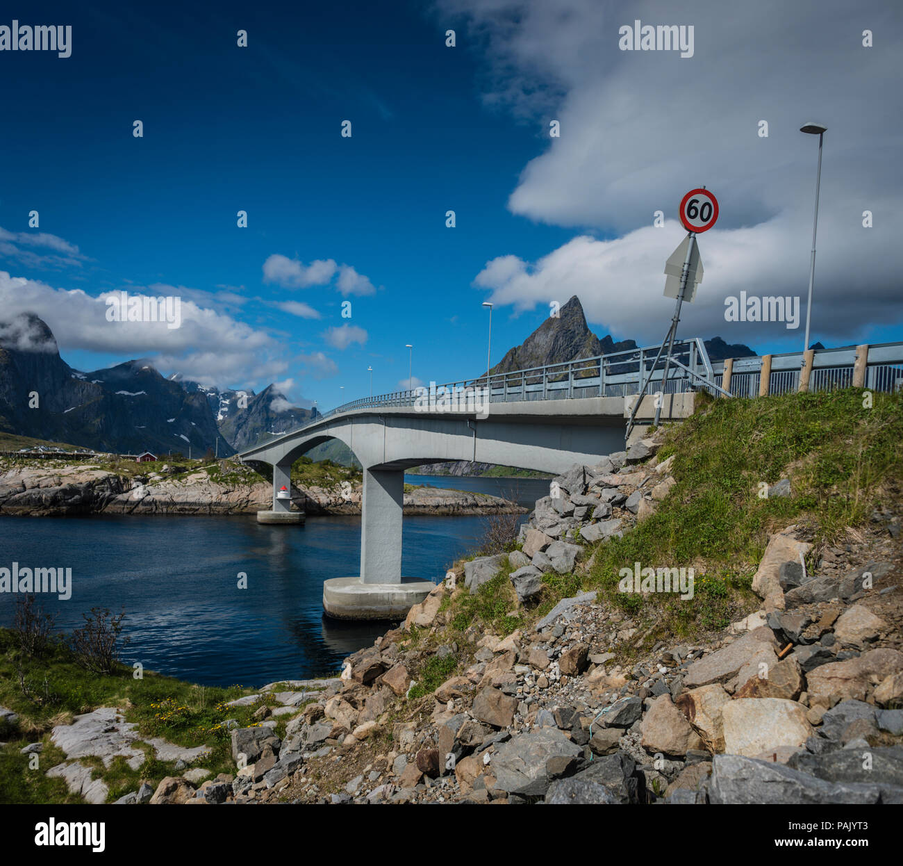 Lofoten islands bridge scenic route hi-res stock photography and images ...