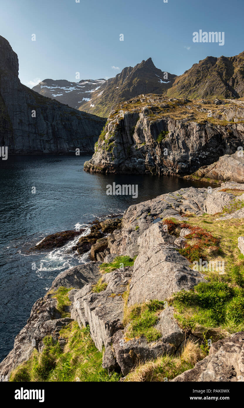 Landscape at Å, Moskenes, Norway Stock Photo - Alamy