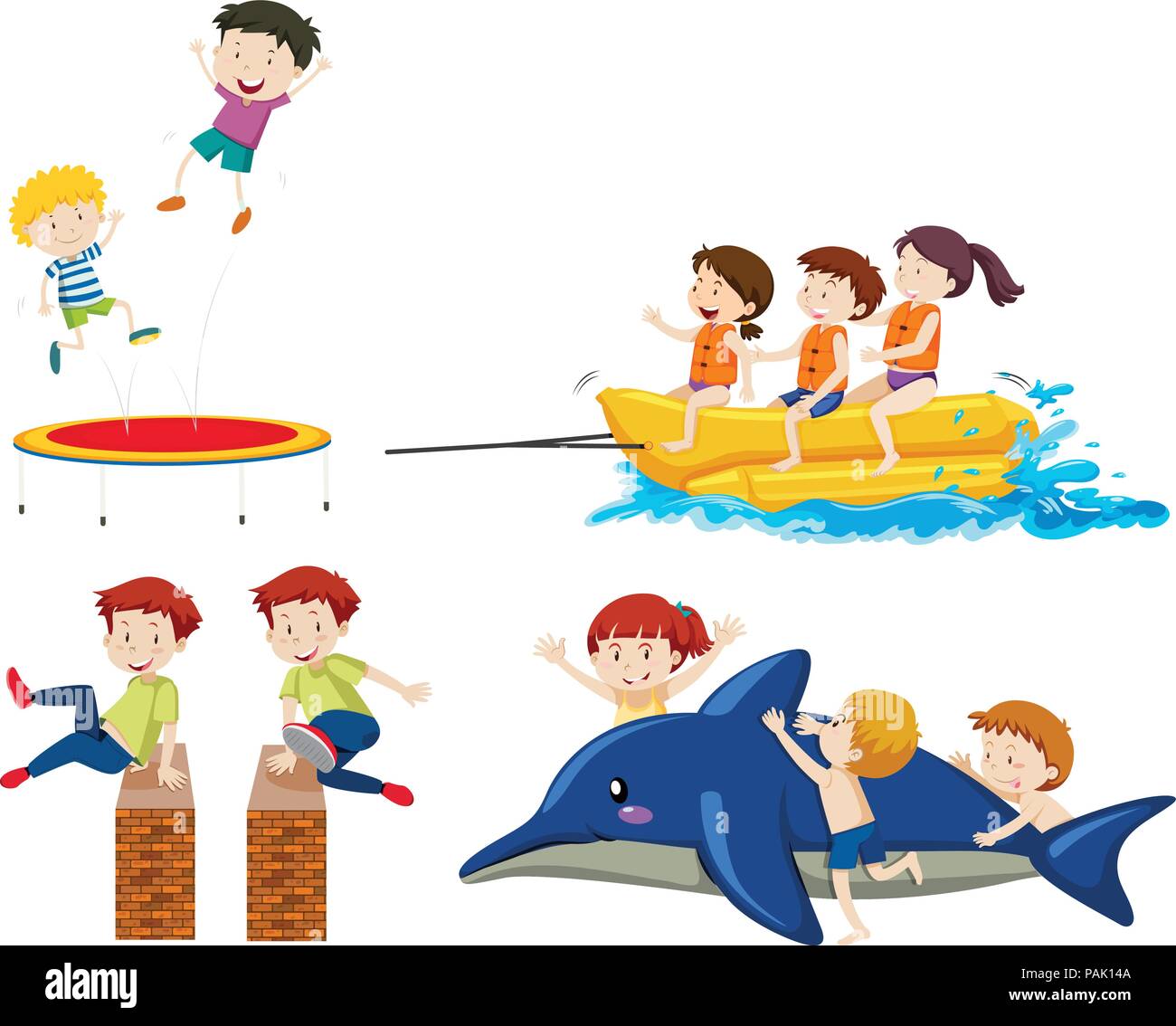 A set of outdoor activities illustration Stock Vector Image & Art - Alamy