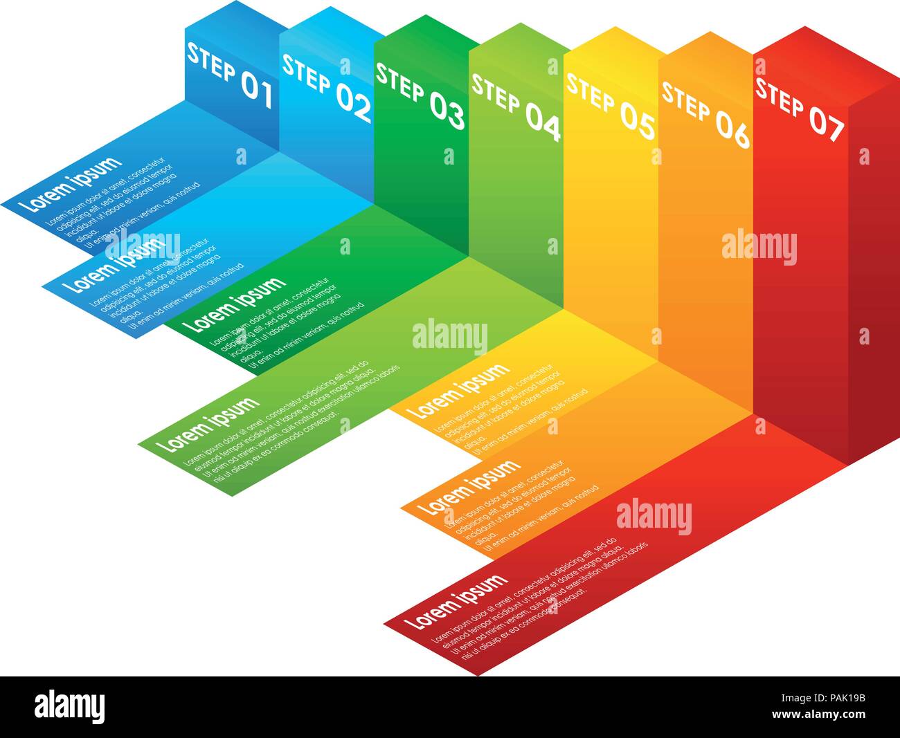A colourful infographic steps illustration Stock Vector Image & Art - Alamy