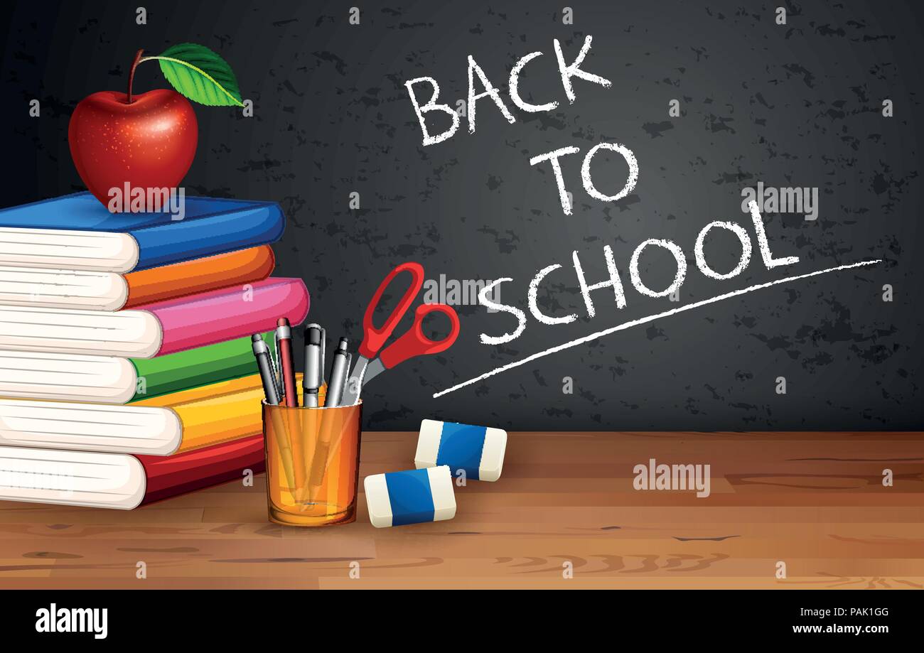Back to school concept illustration Stock Vector Image & Art - Alamy