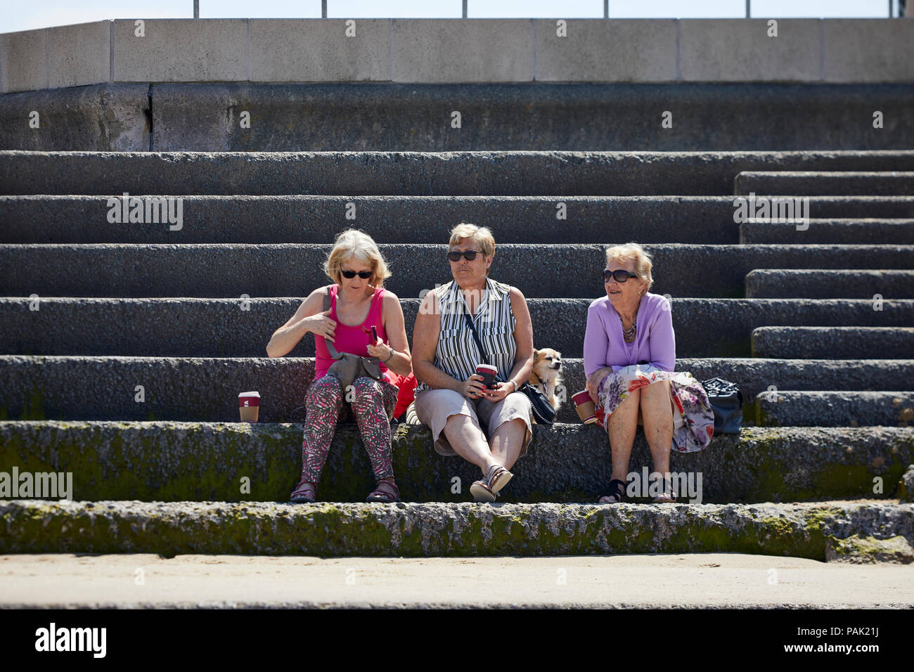 Prestatyn seaside coatal resort town Denbighshire, Wales. Historically ...