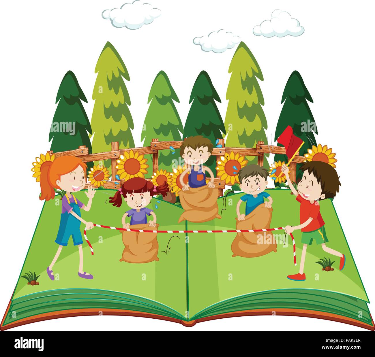 Jumping rope children Stock Vector Images - Alamy