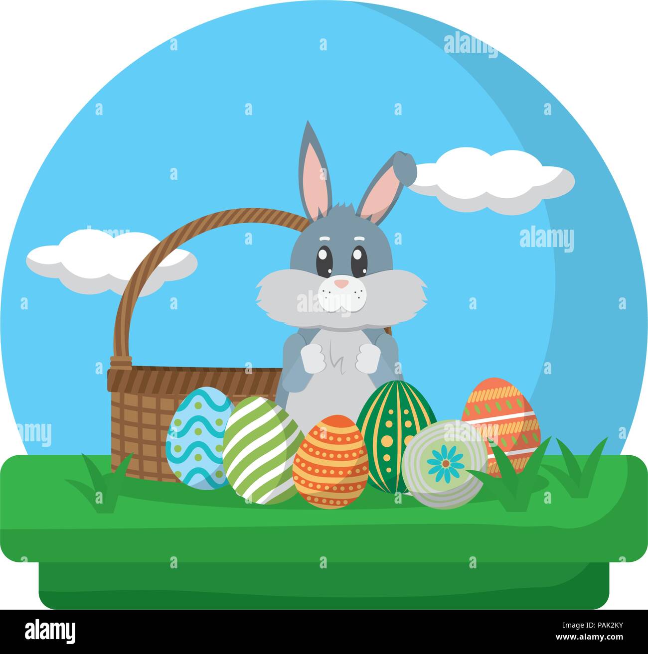 Rabbit standing Stock Vector Images - Alamy