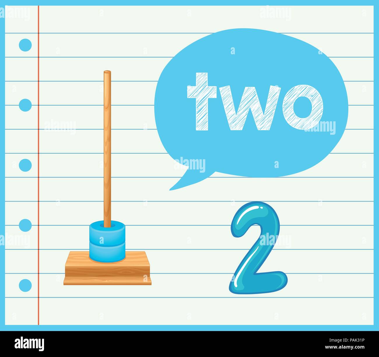 Number two concept poster illustration Stock Vector Image & Art - Alamy