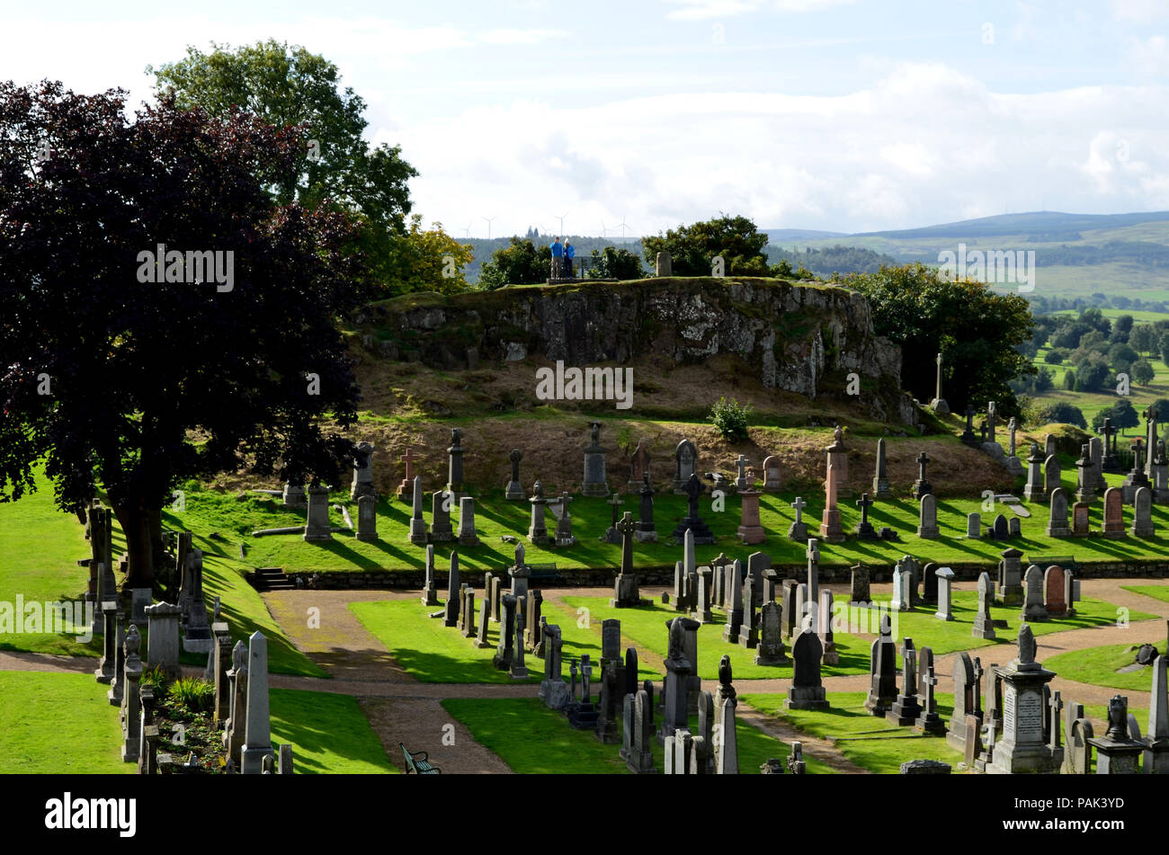 Large graveyard in the scottish countryside Stock Photo - Alamy