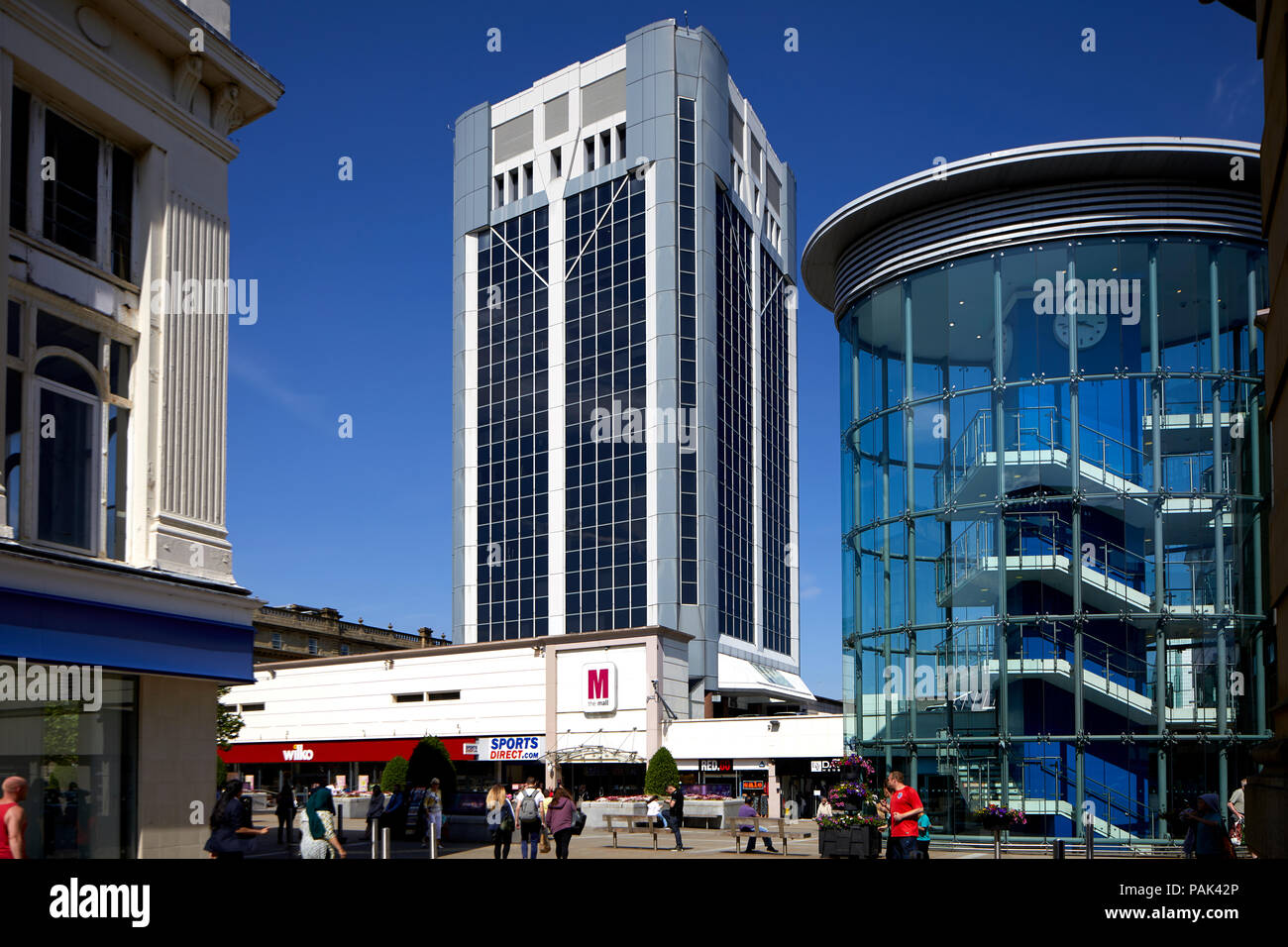 Blackbun town centre shopping area in Lancashire, Blackburn with Darwen ...