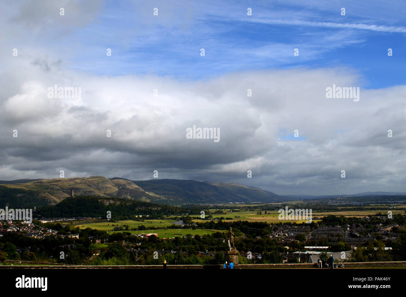 Pretty town in the scottish highlands Stock Photo - Alamy