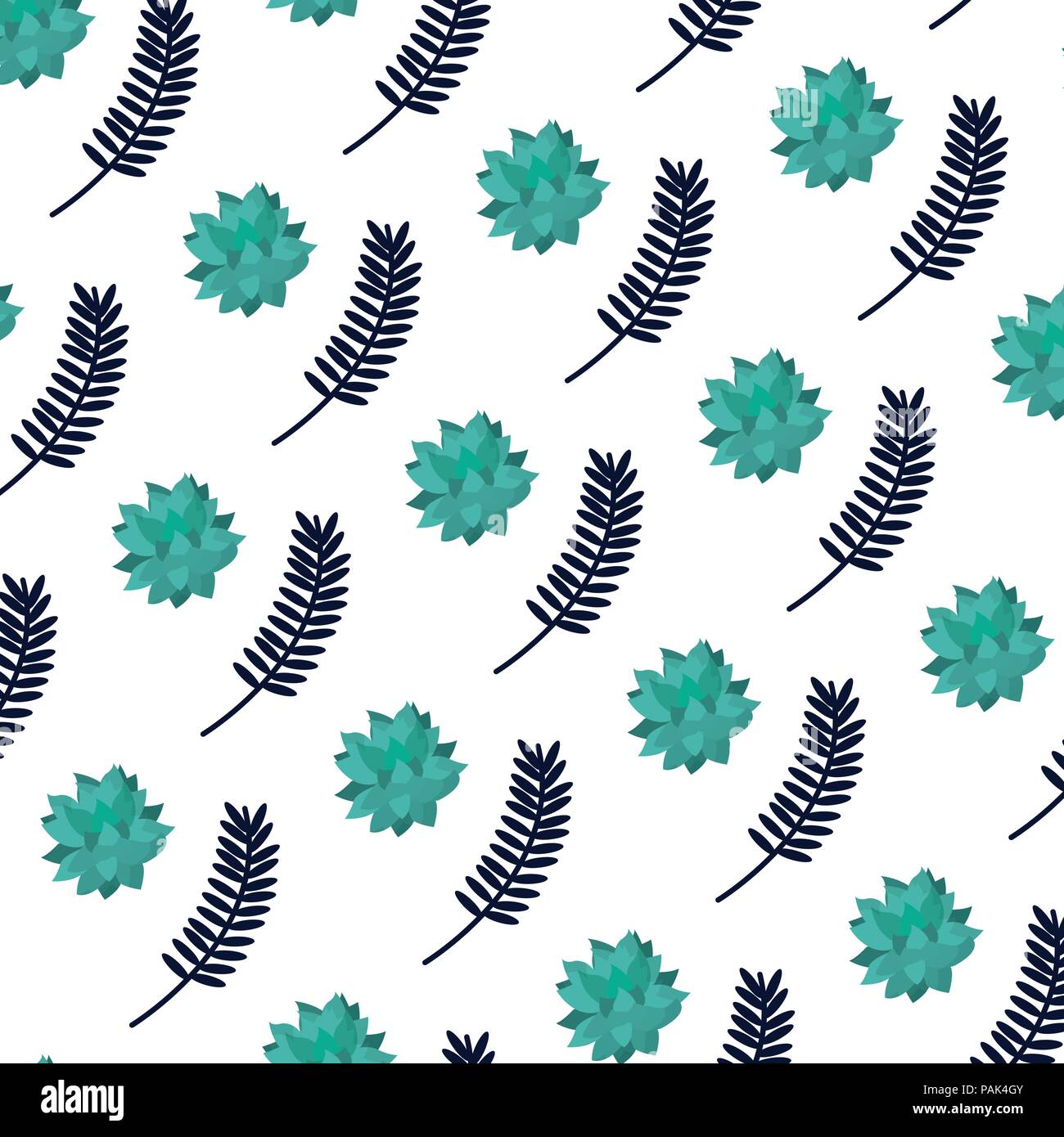 tropical branches botany leaves background Stock Vector Image & Art - Alamy