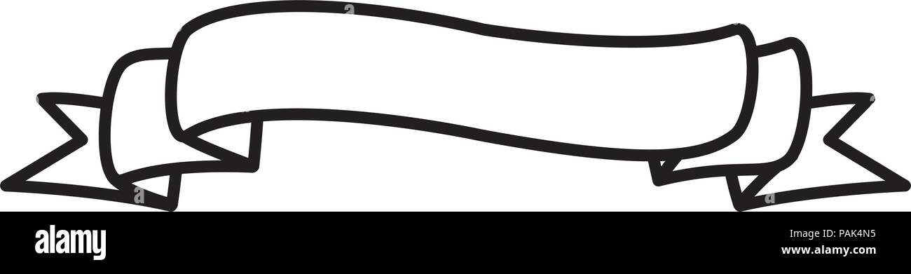 line cute ribbon decoration accessory design Stock Vector Image & Art ...