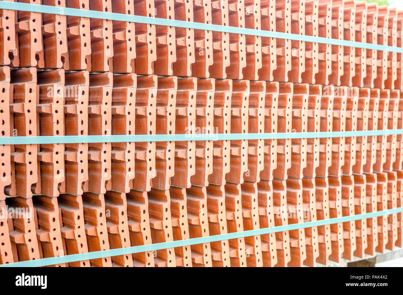 Ceramic roof tiles in a stack on a construction site Stock Photo - Alamy