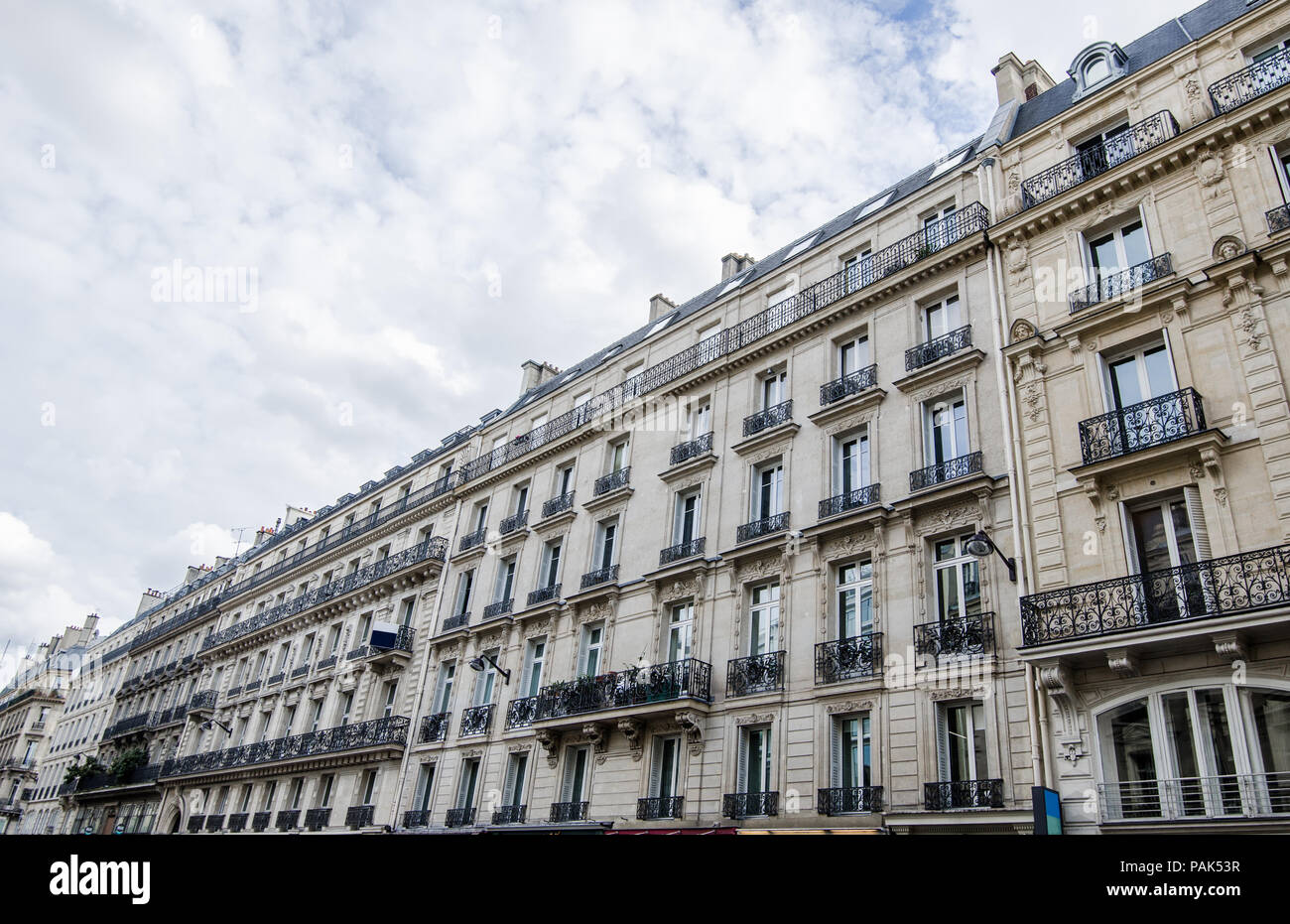 Generic historic buildings in Paris with a artistic local architectural ...